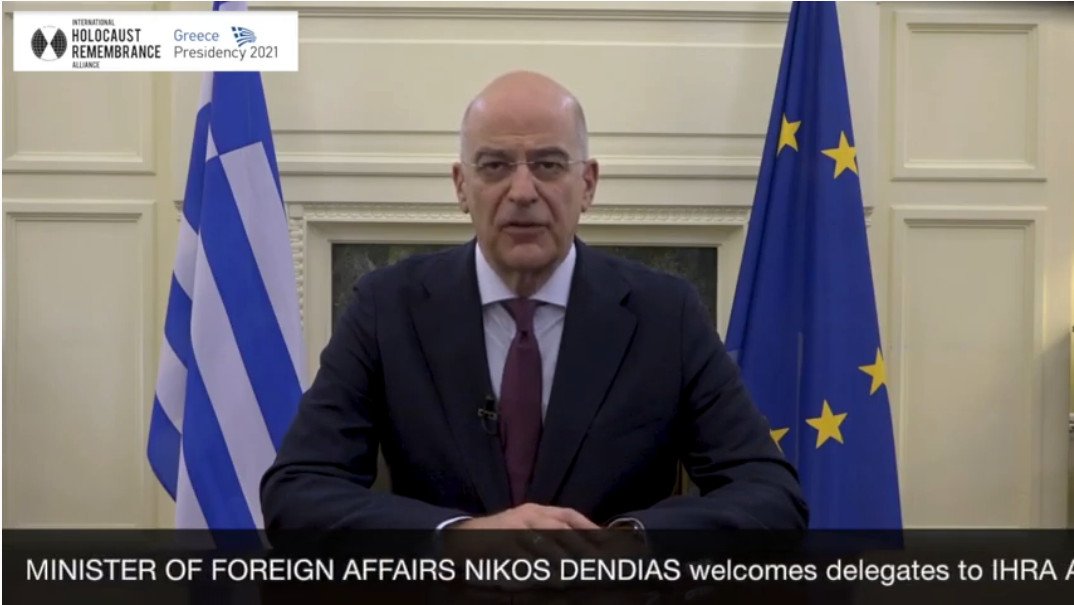 Minister of Foreign Affairs Nikos Dendias welcomes delegates to IHRA ...